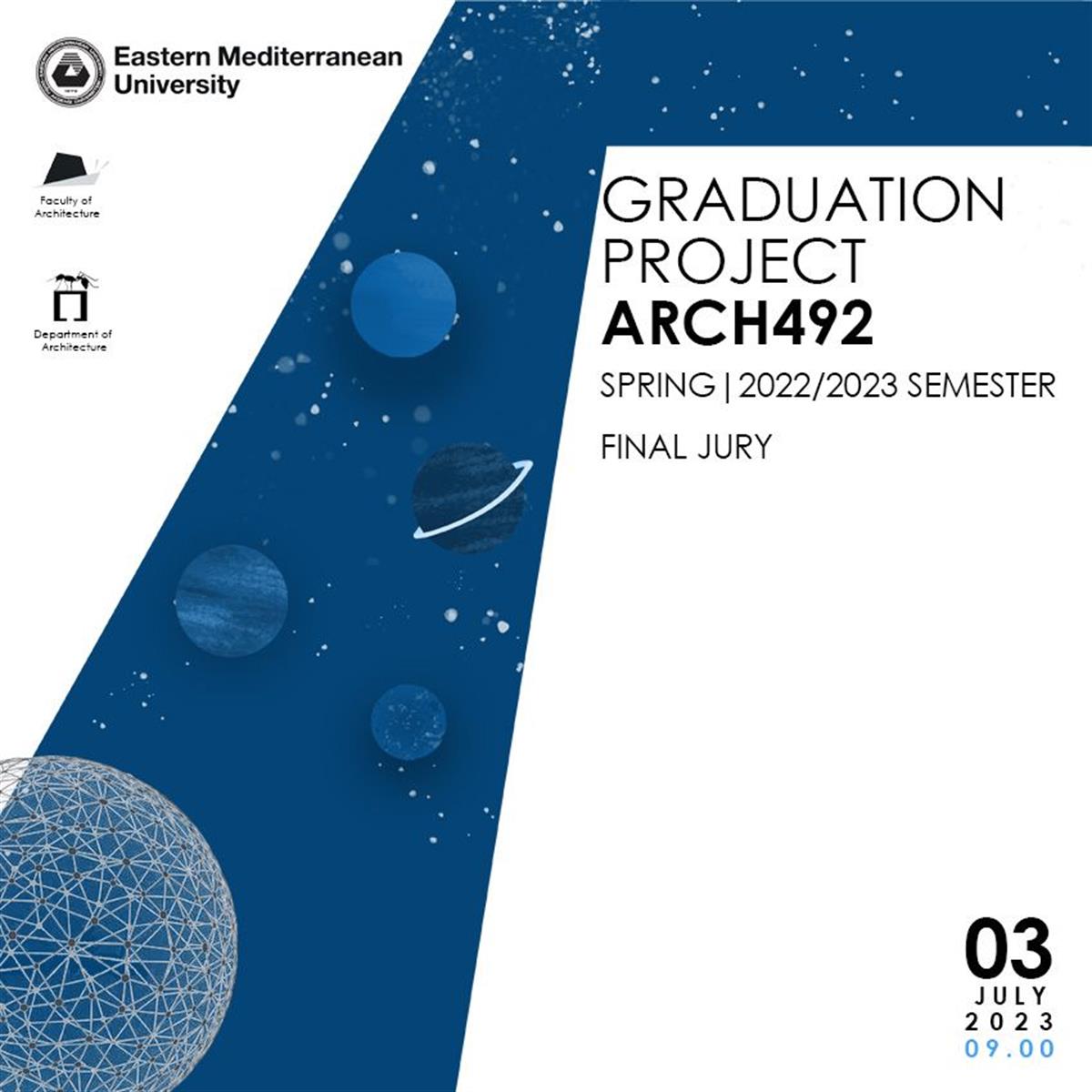 ARCH492 Graduation Project Final Jury | Announcements | Department of Architecture - EMU